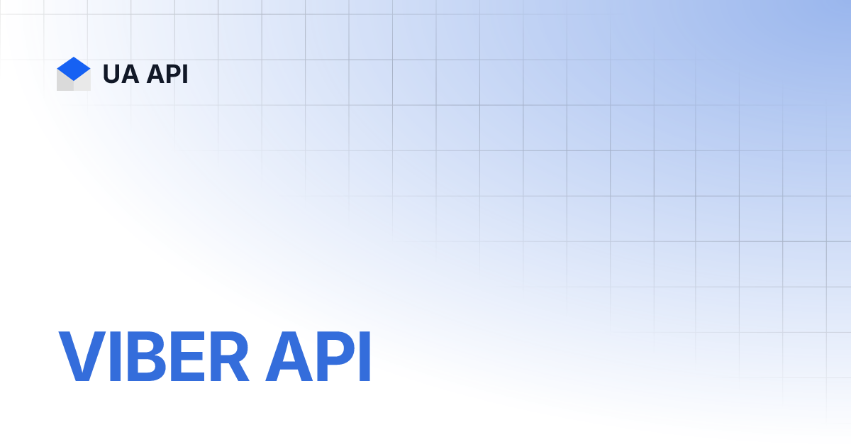 VIBER API | UA API
